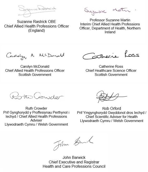 Joint statement on the closure of the COVID-19 Temporary Register and ...